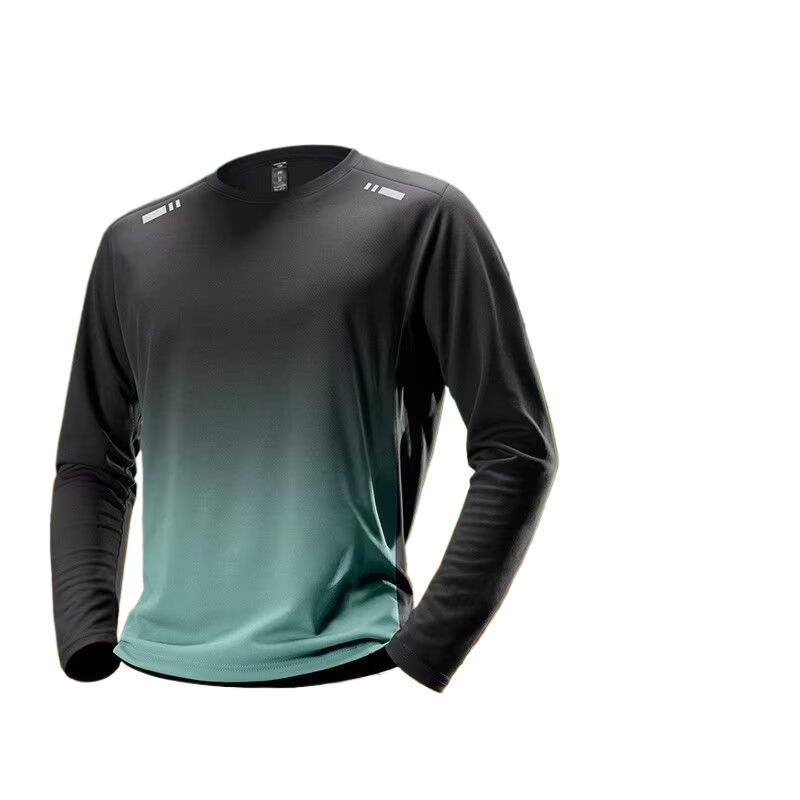 Tシャツ メンズ 薄手 接触冷感 長袖 トップス スポーティー カットソー 普段使い 部屋着 春夏 秋 吸湿速乾 グリーン グレー・スタイル: 軽熟カジュアル・柄: アルファベット・フィットタイプ: ゆったり・対象者: ・種類: プルオーバ...