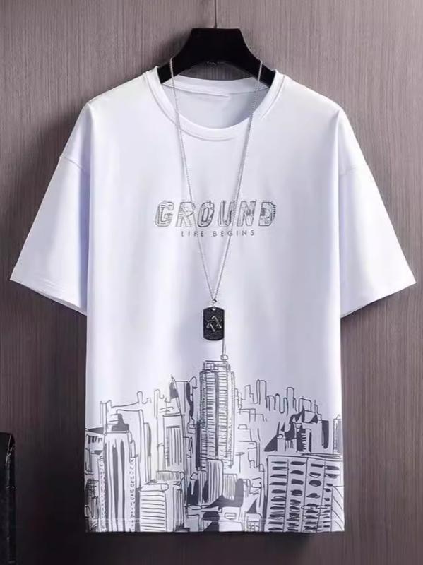 2個セットTシャツ メンズ 男性用 半袖 トップス 接触冷感 吸湿速乾 スポーツ 普段使い ルームウェア 白 黒 粘胶纤维・スタイル: ベーシック・柄: 花柄・フィット: ゆったり・対象年齢: 大人・ネックライン: ラウンドネック・袖丈: ...