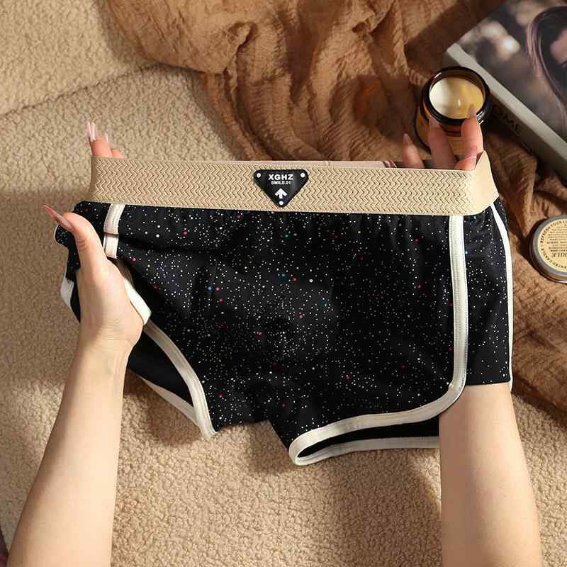下着 メンズ 男性用 ボクサーパンツ 綿 ニット 宇宙 星空 柄 スポーティー 黒 ブラック グレー グレー 青 ブルー 緑 グリーン M L XL XXL XXXL オールシーズン・主な素材: 綿・腰型: 中腰・柄: 宇宙星空・カラー: ...