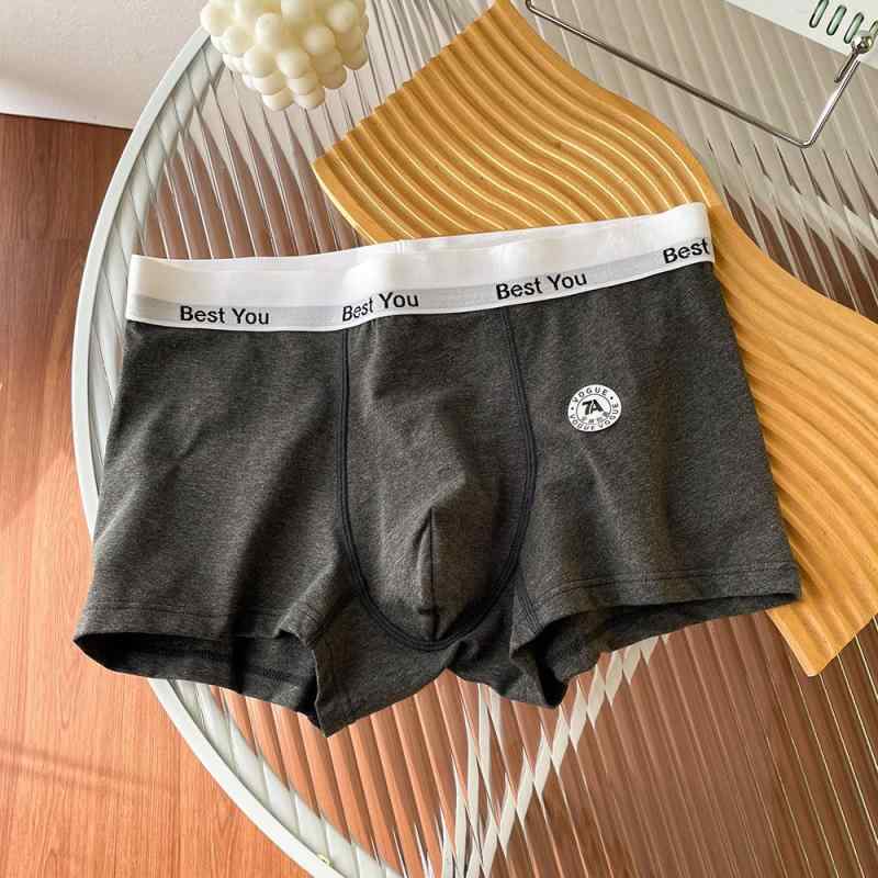 ボクサーパンツ メンズ 男性用 下着 スポーツ用 防臭 通気性 コットン 混紡 無地 L XL 2XL 3XL