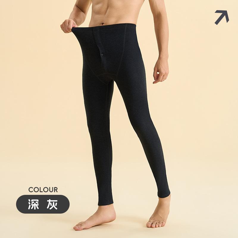 メンズ 暖パン 男性用 ウール 裏起毛 あったか インナー スパッツ レギンス ロングパンツ 黒 ブラック グレー 紺 防寒 保温・素材: 羊毛.蚕丝80-90%・機能: 護膝, 護腰, 提臀, 塑身, 收腹, 保温, 護肚, 抗ピリング・...