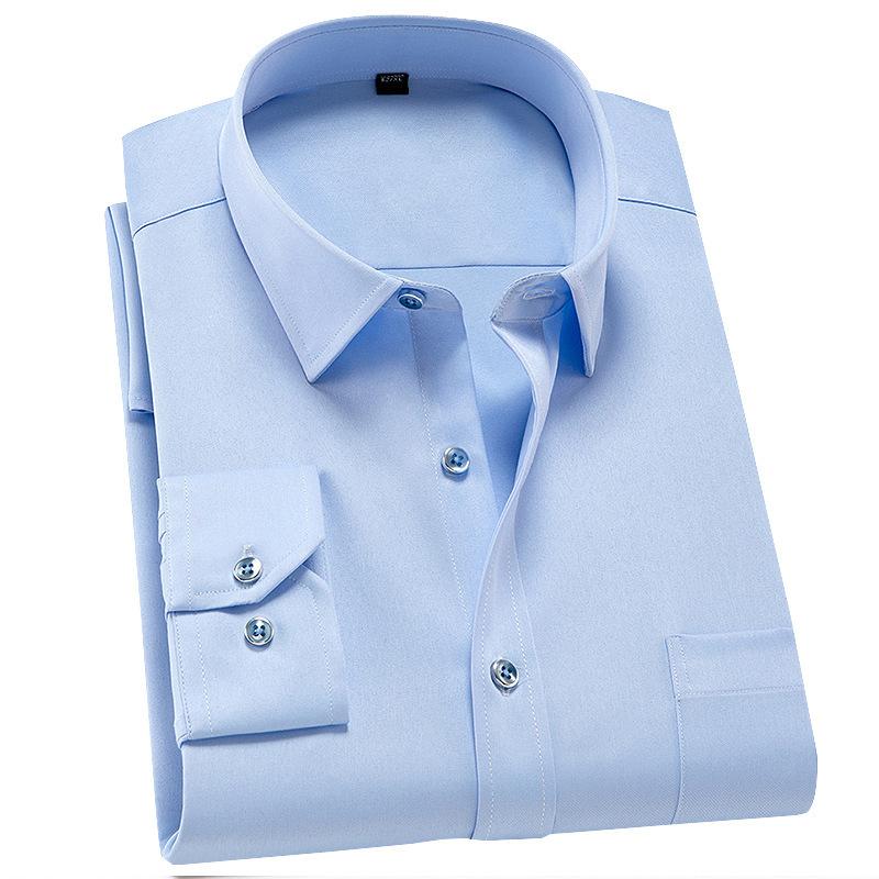 2個セットシャツ メンズ 男性用 トップス 長袖 半袖 ストレッチ 伸縮性 通気性 吸湿速乾 コットン 綿 スリム ビジネス カジュアル 無地 黒 ブラック 白 ホワイト 青 ブルー ピンク・素材: 綿・スタイル: 軽熟カジュアル・タイプ:...