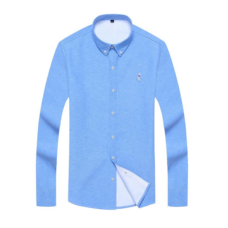 シャツ メンズ ゴルフウェア ロゴ 刺繍 長袖 オックスフォード コットン トップス カジュアル ビジネス 修身 白 赤 青 グレー 紫 春秋・スタイル: 韩版・款式: 开衫・版型: 修身型・领型: 方领・袖丈: 長袖・图案: 纯色・厚薄:...