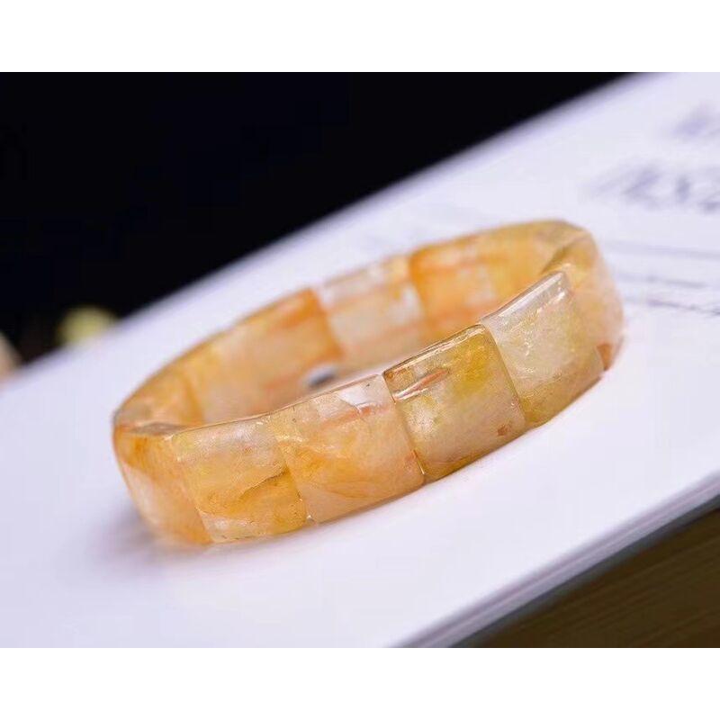 3個セットブレスレット レディース メンズ 水晶 黄膠花 手作り アクセサリー