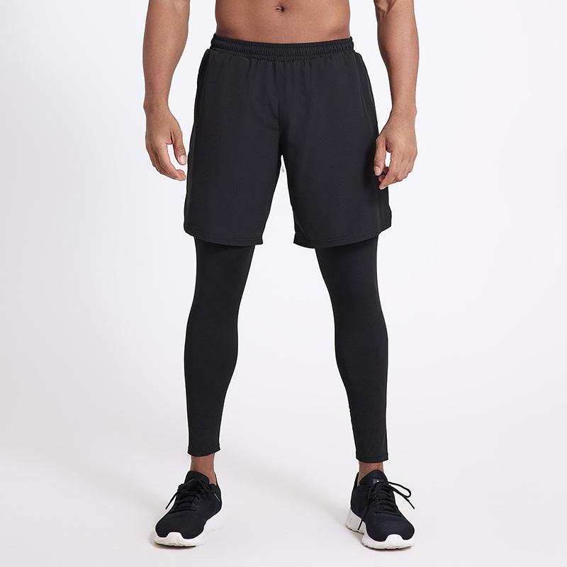 3個セットスポーツ メンズ レギンス スパッツ ロングパンツ トレーニングパンツ ランニング フィットネス 伸縮性 吸湿速乾 黒 ブラック 青 ブルー