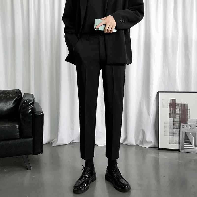 パンツ メンズ 秋冬 裏起毛 テーパードパンツ スリム カジュアルパンツ 男性 スラックス ストレッチ 9分丈 黒 ブラック グレー
