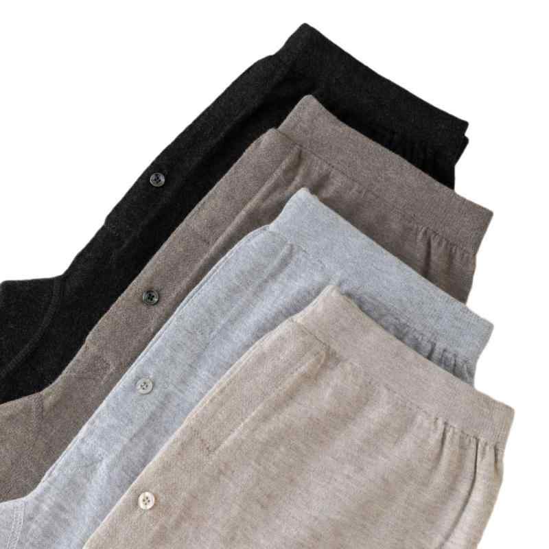 ボトムス メンズ 男性用 羊毛 レギンス スパッツ 裏起毛 あったかインナー 防寒 発熱 保温 高腰 無縫製 インナーウェア ポリエステル・素材: ポリエステル繊維・パンツ丈: 長ズボン・柄: 無地・色: 深灰, 浅灰, m色, 淡绿・サイ...