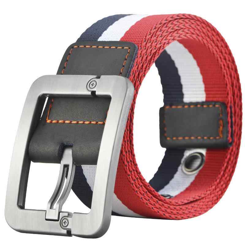 ベルト 男性用 学生 帆布ベルト カジュアル ズボンベルト 布ベルト アウトドア ブラック コーヒー色 ストライプ 100cm 115cm 125cm・製品カテゴリ: ベルト・対象性別: メンズ・素材: ナイロン・ベルトバックルの素材: 合...