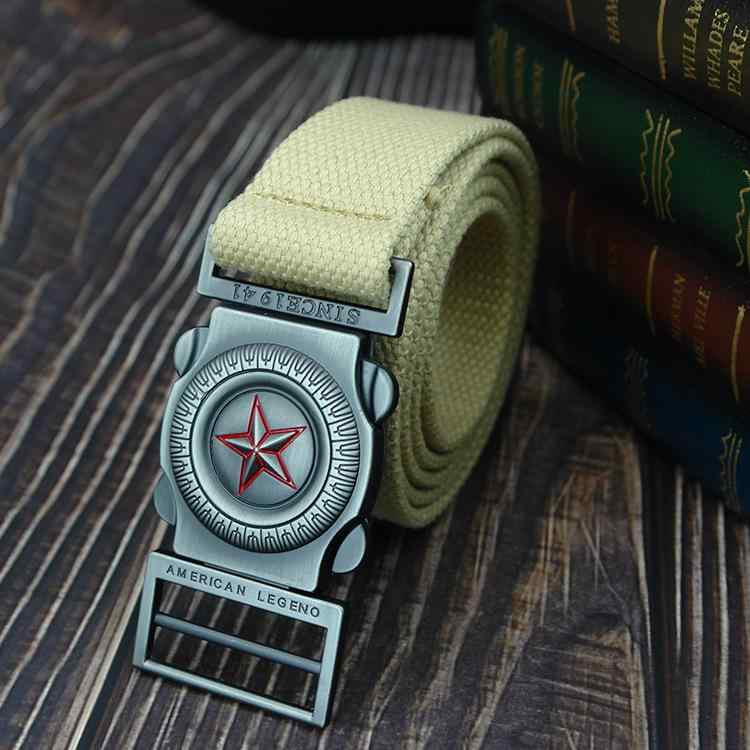 ・製品カテゴリ: ベルト・対象性別: 中性/男女兼用・対象年齢: 成人・素材: 織布・織布種類: キャンバス・バックル素材: 合金・バックル形状: 円形・留め方: 插扣・流行要素: 光身・カラー: グリーン, ブラック, ベージュ・ベルト幅...