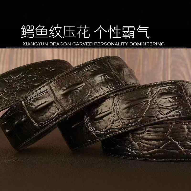 ベルト 男性用 レザーベルト 船錨バックル 鰐柄 デニム ジーンズ 合金バックル 革 レトロ 幅広 110cm 115cm 120cm 125cm 130cm