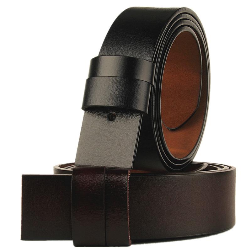 2個セットベルト メンズ 男性用 レザーベルト 牛革 無地 バックルなし ブラック ブラウン ビジネス カジュアル 105cm 110cm 115cm 125cm 130cm 135cm 140cm 145cm 150cm 155cm 16...