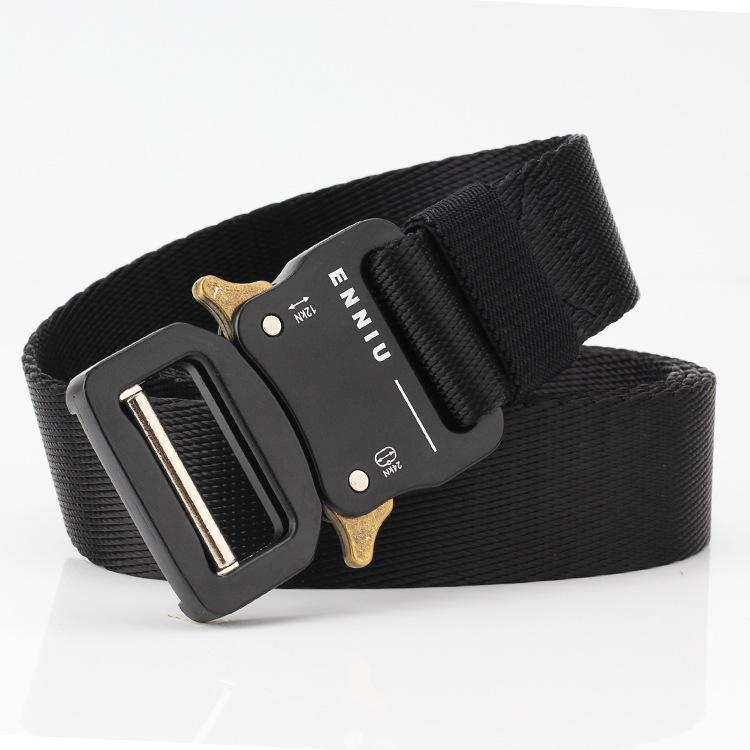 ベルト メンズ 男性用 ナイロン 多機能 タクティカル ワーク 訓練 作業 普段使い 幅3.2cm レッド ブラック カーキ ダークブラウン ダークグレー ネイビー