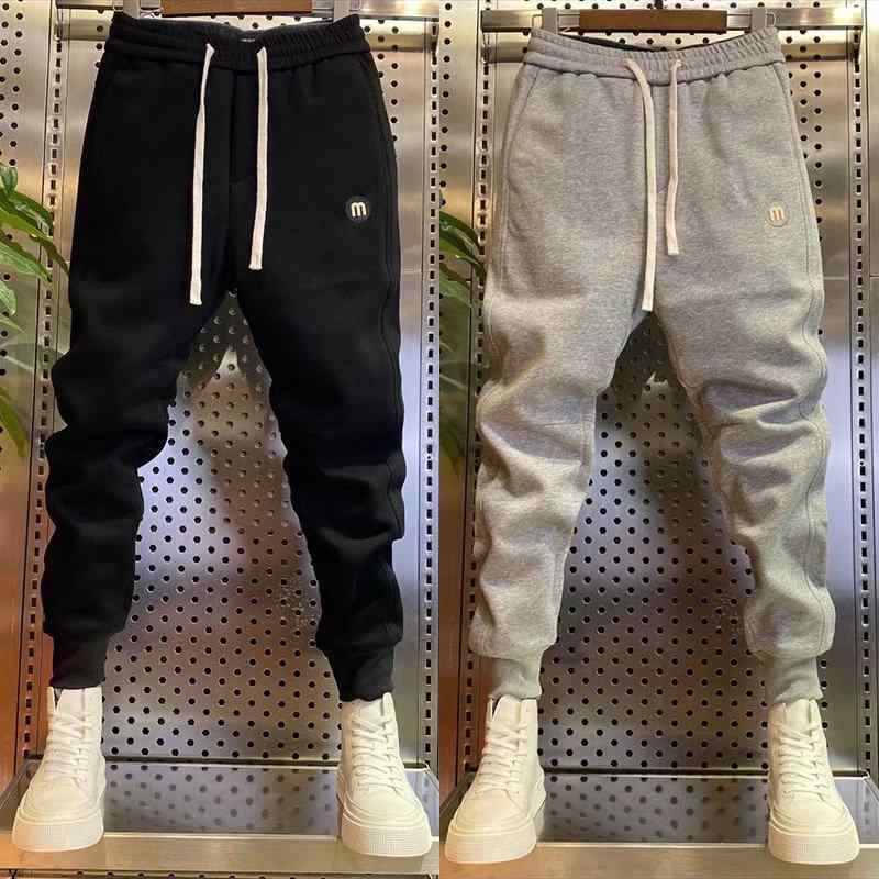 パンツ 男性用 スウェットパンツ ロングパンツ 裾絞り 普段使い ルームウェア 黒 グレー ポリエステル