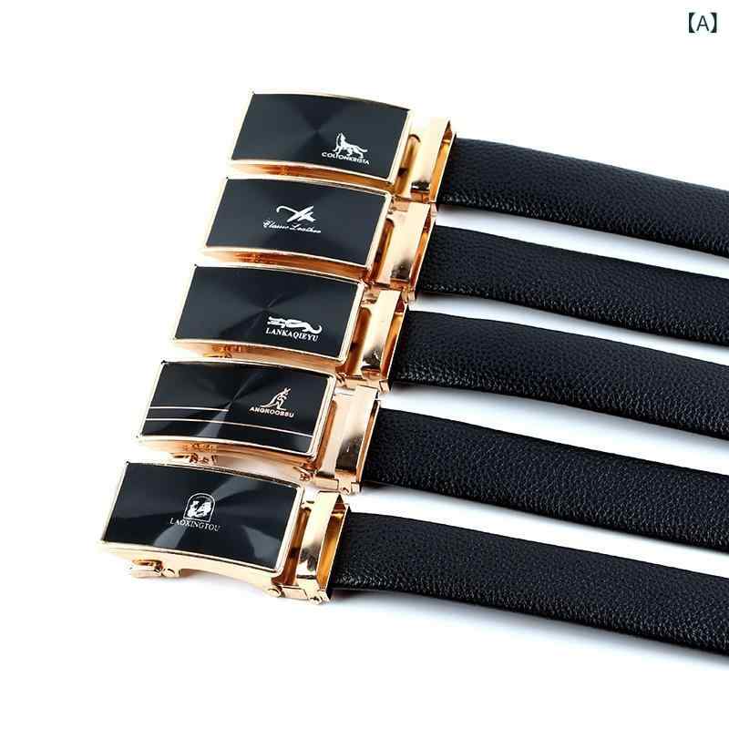 12個セットベルト 男性用 オートロック レザーベルト 牛革風 ビジネス カジュアル 普段使い 紳士 スーツ パンツ おしゃれ ウエスト 120cm 耐摩耗性 ブラック・素材: 仿真皮・腰带扣材质: 鉄・扣合方式: 自動扣・幅: 普通(2-...