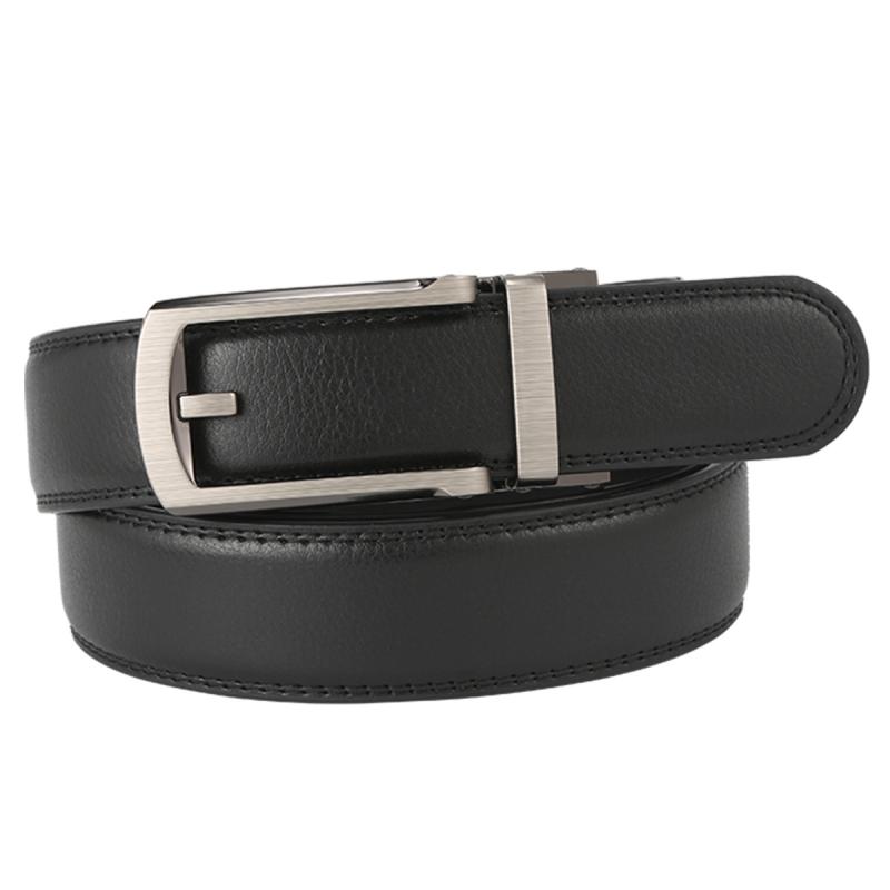 ベルト メンズ 男性用 革 レザー ビジネス オートロック ウエストバンド 黒 茶 幅広 牛革 125cm・素材: 真皮・皮質: 二層牛皮・バックル素材: 合金・バックルタイプ: 自動バックル・カラー: ブラック, 棕色・幅: 普通(2～4...