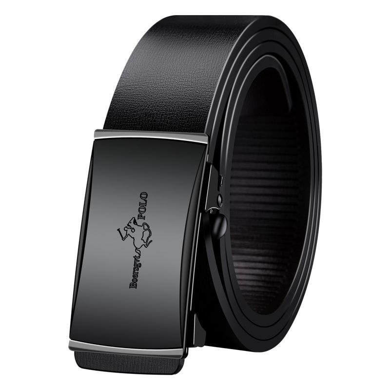 ベルト 男性用 革 牛革 ビジネス カジュアル 自動バックル 普段使い パンツ ベルト ゴールド ゴールド ブラック 黒