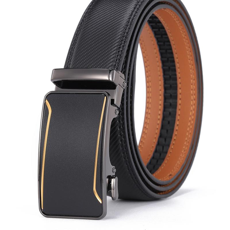 ベルト 男性用 レザーベルト 牛革 自動バックル ビジネス フォーマル ブラック ブラウン ブルー 幅広 110cm 115cm 120cm 125cm 130cm
