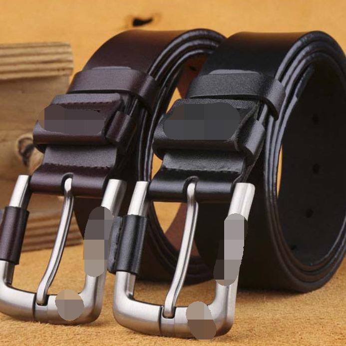 ベルト メンズ 男性用 革 レザー ベルト 紳士用 ピンバックル ウエストバンド 普段使い 通勤用 ブラック ブラウン