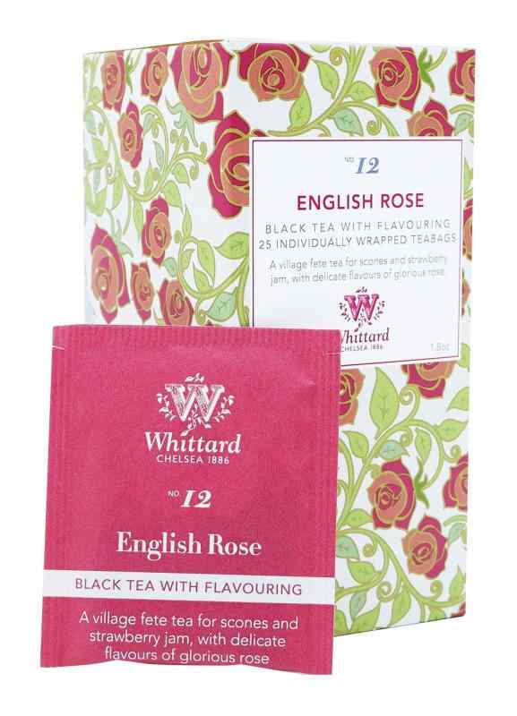 Whittard ウィッタード イングリッシュ ローズ 25BG個包装ティーバッグ25袋入り