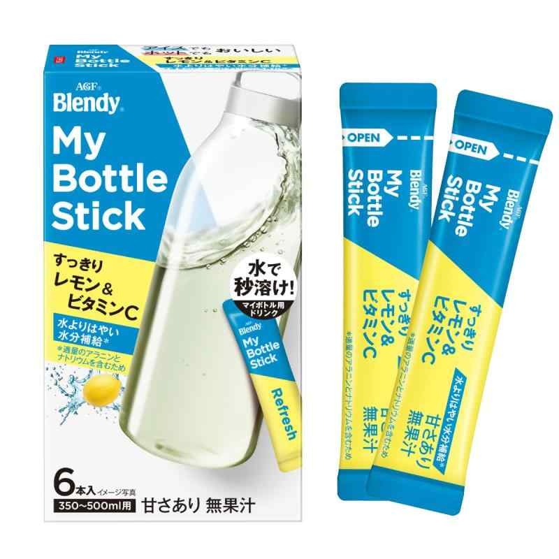 AGF ブレンディ マイボトルスティック すっきりレモン＆ビタミンC 6本 【 レモン水 】【 水分補給応援 】【 水筒用 】メーカー名：AGFブランド名:ブレンディ マイボトルスティック商品タイプ:インスタント(スティック)原産国:日本原...