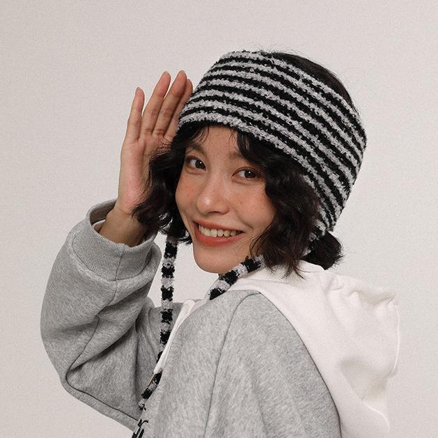 2個セットニット帽 レディース 秋冬 ヘアバンド 手編み ストライプ 护耳帽子 無地 伸縮性 ブラック カーキ 普段使い・カテゴリ: ニット帽・適合シーズン: 冬.春.秋.オールシーズン・帽子の種類: 無し・つばの形状: 無し・カラー: ブ...
