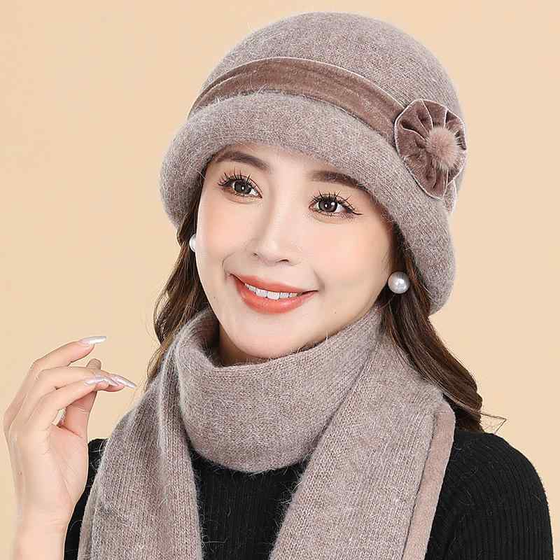 ニット帽 レディース 秋冬 婦人 ウサギ毛 暖かい 毛糸 帽子 おばあちゃん 高齢者 防寒 紫外線対策 ニットキャップ スヌード 手袋 セット・製品カテゴリ: ニット帽・流行の要素: ヒマワリ・帽子のタイプ: 丸い・つばのタイプ: 短い・カ...