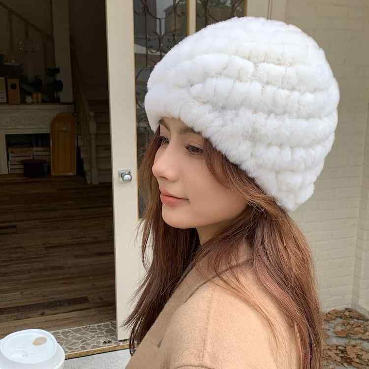帽子 レディース 秋冬 防寒 ニット帽 暖かい ふわふわ かわいい 小顔効果 ビーニー ファーファー あったか コーデ おしゃれ 女性 プレゼント