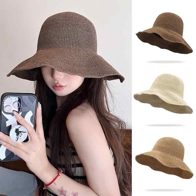 麦わら帽子 レディース 春夏 紫外線対策 日焼け防止 折りたたみ 漁師帽 つば広 ハット コーヒー色 ベージュ カーキ おしゃれ かわいい 旅行用・製品カテゴリ: 草帽・適合シーズン: 夏季, 春季, 秋季・帽子のつばのスタイル: 大きいつ...