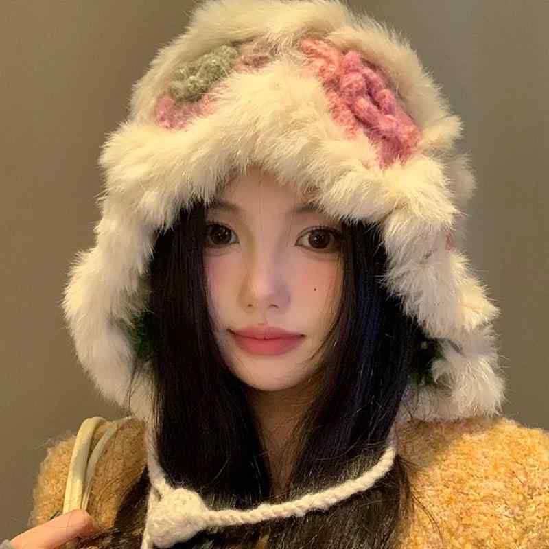 2個セットニット帽 レディース 秋冬 ウール 手編み 花柄 かわいい 小顔効果 防寒 保温 カーキ カフェ色 ホワイト・カテゴリ: ニット帽・適合シーズン: 冬.秋・帽子の種類: 丸型・つばの形状: つばなし・カラー: ベージュ.コーヒー色...