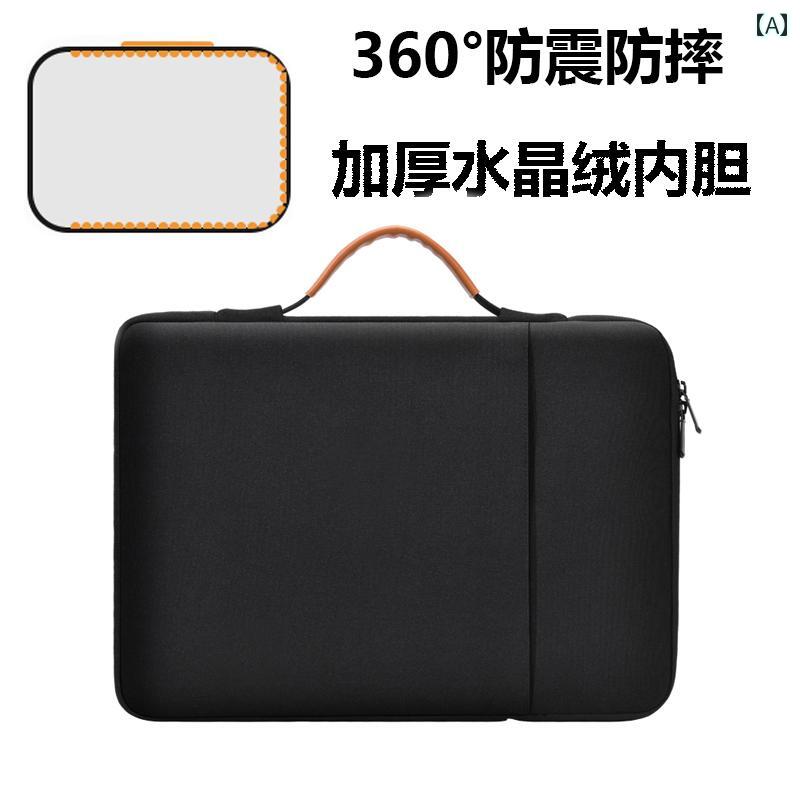 156インチ エア ラップ トップ バッグ Apple 133インチ Lenovo Huawei 14インチ ラップ トップ コンピューター ライナー バッグに 適合スタイル: ビジネス/OL中間層の有無: いいえ裏地素材：綿ストラップスタ...