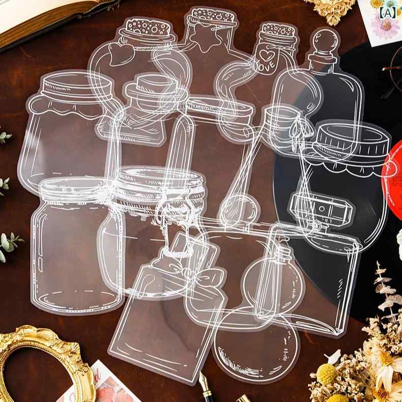 ドライフラワーの しおり 瓶に 入った ラップ 春 標本 コレクション 押し花や 押し葉 小学生 DIY 材料.カラフルカラーオシャレデザイン外観とデザイン: 材質: プラスチック包装タイプ: 基本包装色の分類: 【小 8*10】20枚/粘...