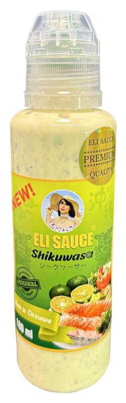 ELI SAUCE シークワーサー 180ml原材料:マヨネーズ(国内製造)、シークヮーサー果汁(沖縄製造)、マスタード(からし、醸造酢、食塩、パプリカ、ガーリック)、炭酸飲料、食用調合油、りんご酢、ガーリックパウダー、砂糖、バジル、ブラッ...