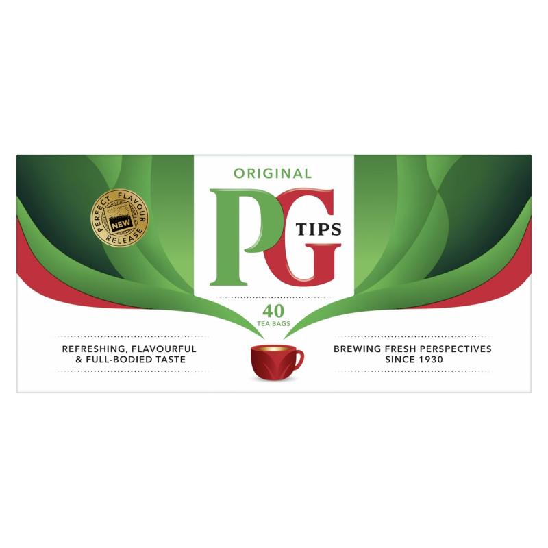 PG Tips Original 紅茶ピージーチップス オリジナルティー 40袋 [正規輸入品]