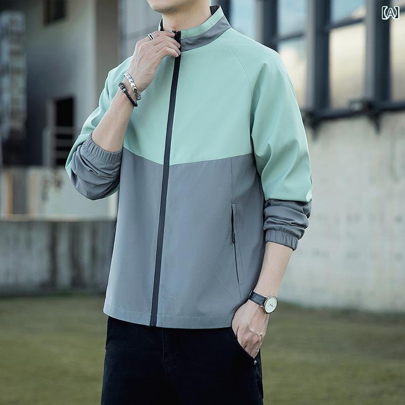 ・製品カテゴリ: ジャケット・スタイル: カジュアル・ネックライン: 立襟・フィット: 合身・前立て: ジッパー・フード: なし・・柄: 配色・素材: ポリエステル繊維・主な素材: ポリエステル繊維・裏地: ポリエステル繊維・シーン: カジ...