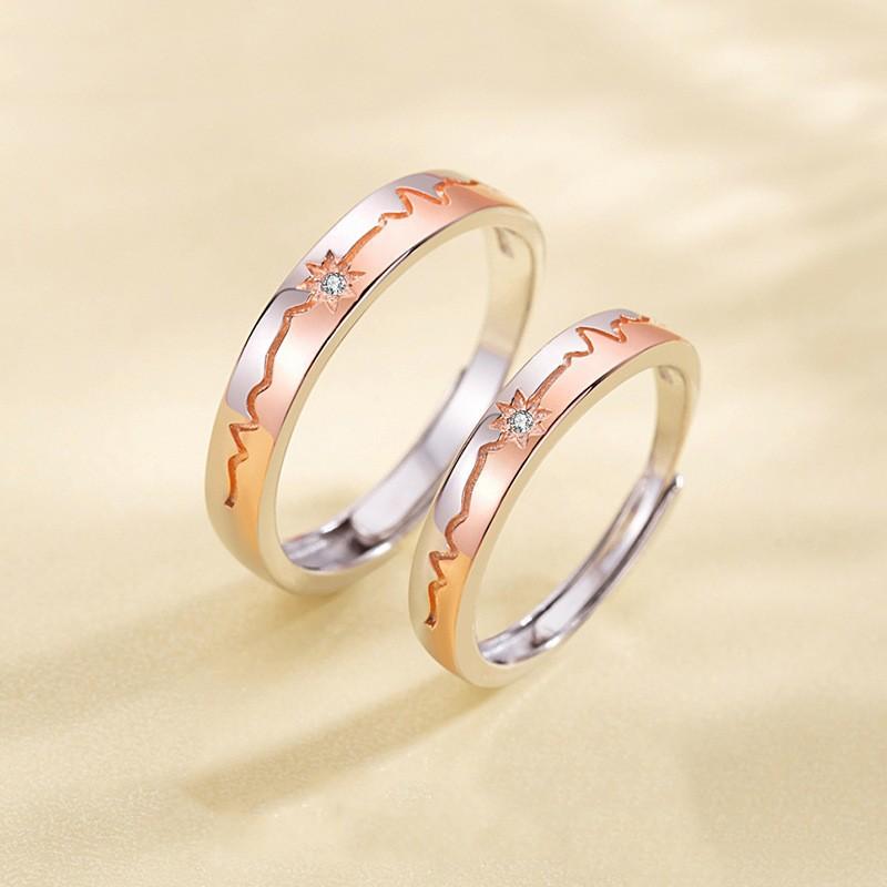 ・種類: 指輪.指環・素材: 銀・処理工芸: 電気メッキ・スタイル: ペア・カラー: 女款, 男款, ペア款・サイズ: 開口調整可能・製品カテゴリ: 手飾り