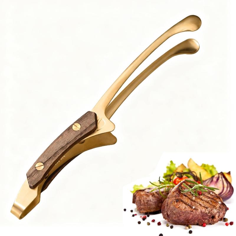 焼肉トング バーベキュー トング ステンレス アウトドアカトラリー キャンプ調理器具 バーベキュー キャンプ 軽量 耐熱 耐火 さびない高品質の素材：本製品は304ステンレス鋼で作られています 耐腐食性、耐錆性、耐熱性に優れた高強度ステンレ...