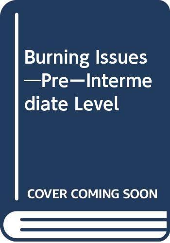 Burning Issues: Pre-Intermediate Level【 ご注文確定のタイミングについて 】 商品は他サイトでも販売しているため、在庫反映にタイムラグが生じる場合がございます。入れ違いで完売となった際は、速やかにメール...