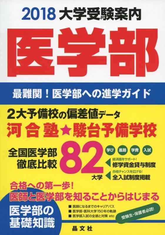 医学部大学受験案内2018年度用【 ご注文確定のタイミングについて 】 商品は他サイトでも販売しているため、在庫反映にタイムラグが生じる場合がございます。入れ違いで完売となった際は、速やかにメールでご連絡の上、キャンセルのお手続きをさせてい...