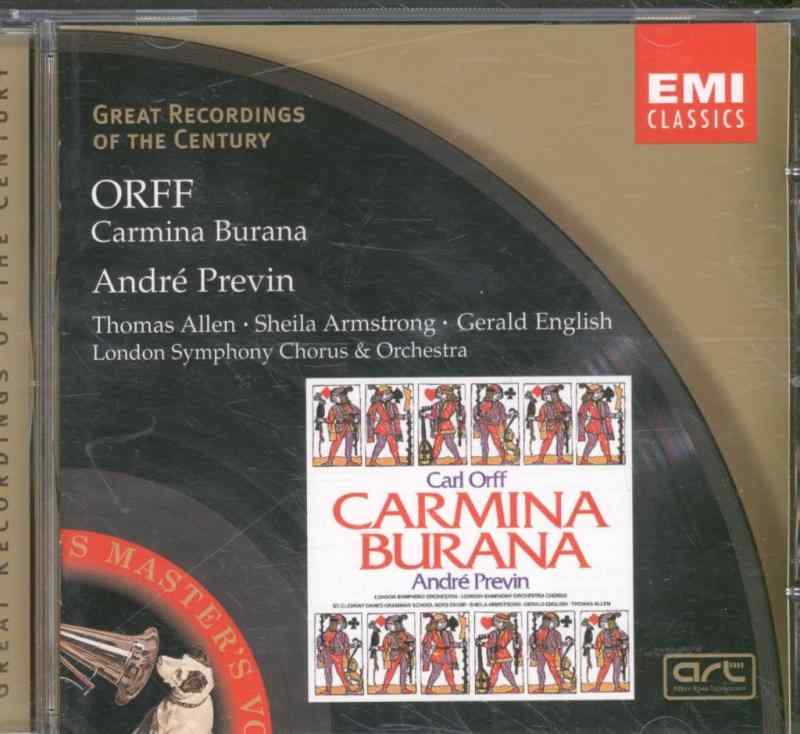 Carmina Burana - Previn【 ご注文確定のタイミングについて 】 商品は他サイトでも販売しているため、在庫反映にタイムラグが生じる場合がございます。入れ違いで完売となった際は、速やかにメールでご連絡の上、キャンセルのお手...