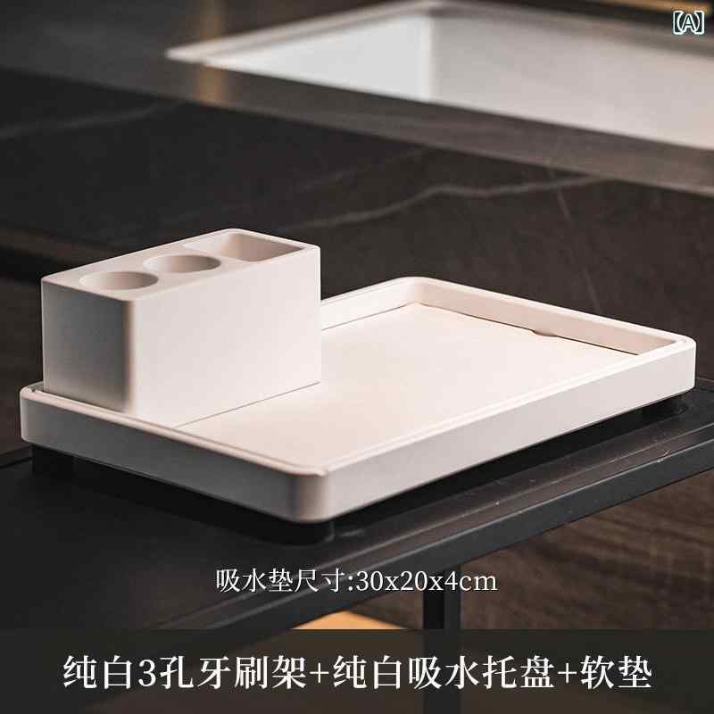 珪 藻 土 電動 歯 ブラシ ラック バス ルーム 家庭用 シンプル 歯 ブラシ 歯磨き 粉 ラック マウスウォッシュ カップ 速乾性 吸収 コースター