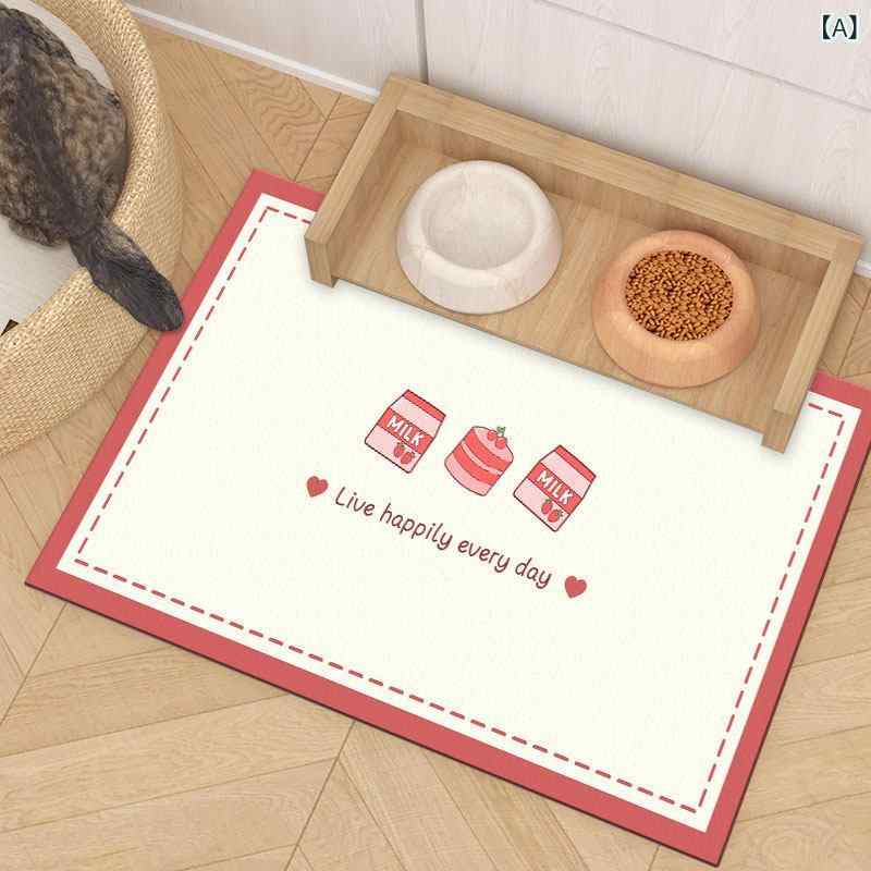 ペット用 食事用 プレースマット 猫用 ボウル 家庭用 マット 猫と 犬 専用 滑り止め 防 汚 防水 マット 犬 ケージ 給 餌 マット