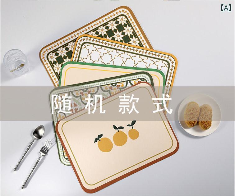 シンプル レザー プレースマット ボウルと プレート マット スタイル 豪華 防水・ 耐 油性 洋風 プレースマット 軽い 断熱性 写真 プレースマットスタイル: ヨーロピアン素材：PU