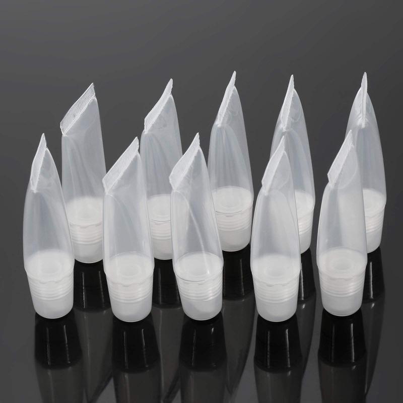 リップグロスチューブ ボトル ソフトチューブ スクイズチューブ 詰め替え容器 8ml クリアプラスチック 化粧品小分け 収納 旅行用品10個♥ 柔らかいチューブは握りやすいです。 軽量、ポータブル、再利用可能、環境。耐久性があり洗濯可能で再...