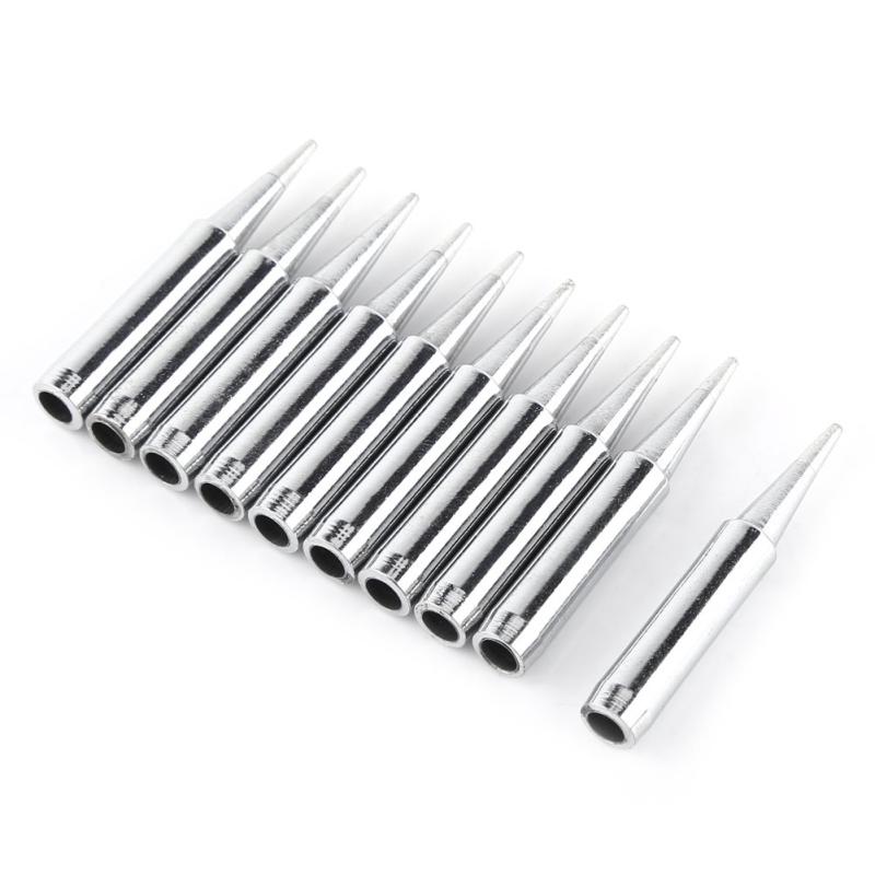 こて先 はんだごて用 コテ先 鉛フリーはんだごてチップ 交換用コテ先 セット 900-M-T-B はんだ付け修理ステーション用 ツールキット 無鉛 はんだヒント こて先 精密 電子作業 電気DIY用 10点セ【簡単なメンテナンスと保管】コテ...