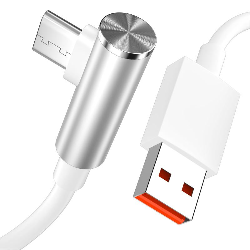 MACLE USB Type-C ケーブル 3M 6A 対応Xiaomi 充電ケーブル 120W急速充電 L字型コード,ホワイト120W 充電ケーブルを対応Xiaomi急速充電: MACLE 新登場設計のタイプc 急速充電ケーブルは、対応X...