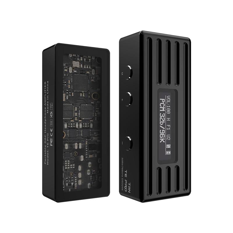 Linsoul TRN TE Proポータブルヘッドホン用オーディオアンプ 2つの高性能CS43198 DACチップとCT7601PRオーディオブリッジコントローラーを搭載 32bit/768kHzおよびDSD256のデコードをサポート 3...