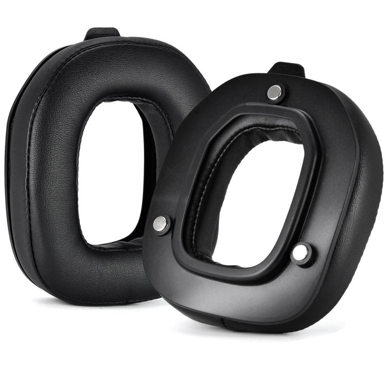 Astro A50 Gen4 交換用イヤーパッドクッション Logitech Astro A50 Gen4 ゲーミングヘッドセットヘッドフォンイヤーパッドヘッドセットイヤークッション修理パーツ(プロテインレザー)通気性のある生地とメモリース...
