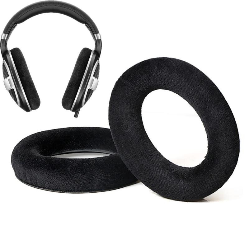 イヤーパッド FOR Sennheiser HD515/HD555/HD595/HD598/PC360 に対応 交換 用 ヘッドホンパッド 防止音漏れ防止 <1組 > なんしつ 高密度フォームRuiMi（ブラック）"【...