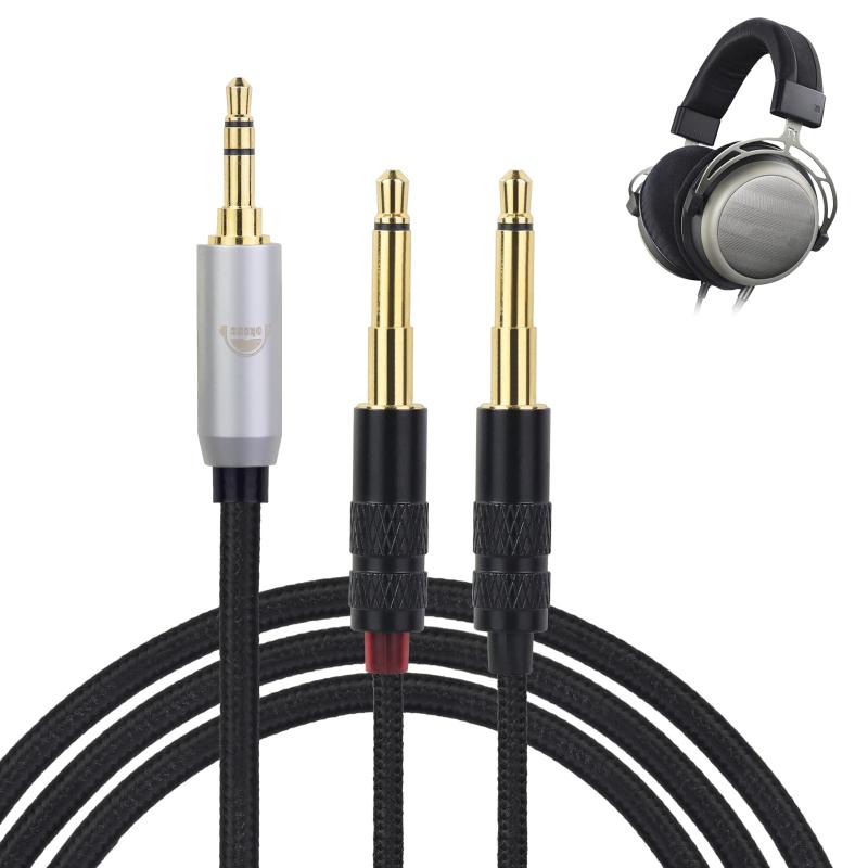 okcsc TCL3.5 ヘッドホンケーブル SUNDARA リケーブル イヤホン・ヘッドホン用 HiFiman用 MDR-Z7・Arya・SUNDARA・ANANDAなどに適合 OFC 4芯 長さ2.0m【高純度無酸素銅線を採用】導体には...
