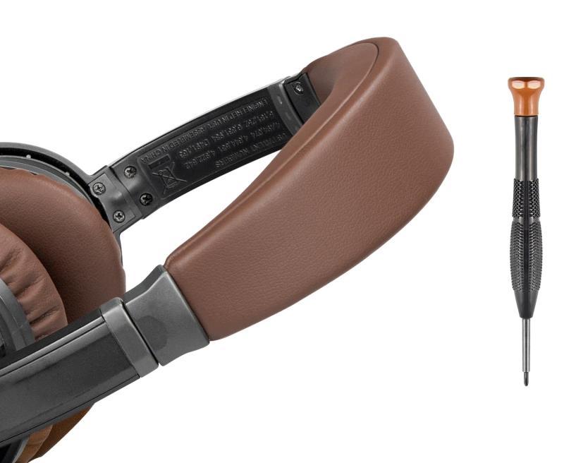 SOULWIT ヘッドバンド 交換 パッド Bose QuietComfort 15 (QC15)/QuietComfort 2 (QC 2) 用 ヘッドバンド クッション ヘッドホンバンド ヘッドセットバンド DIY替えバンドキット 一体...